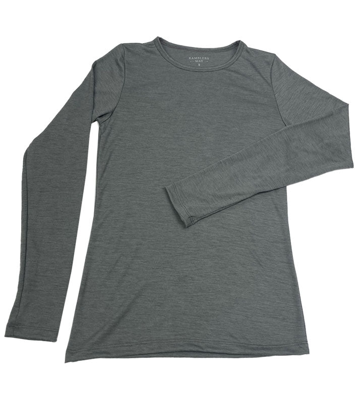 Best Wool Jewel Neck Made in USA | RAMBLERS WAY – RamblersWay